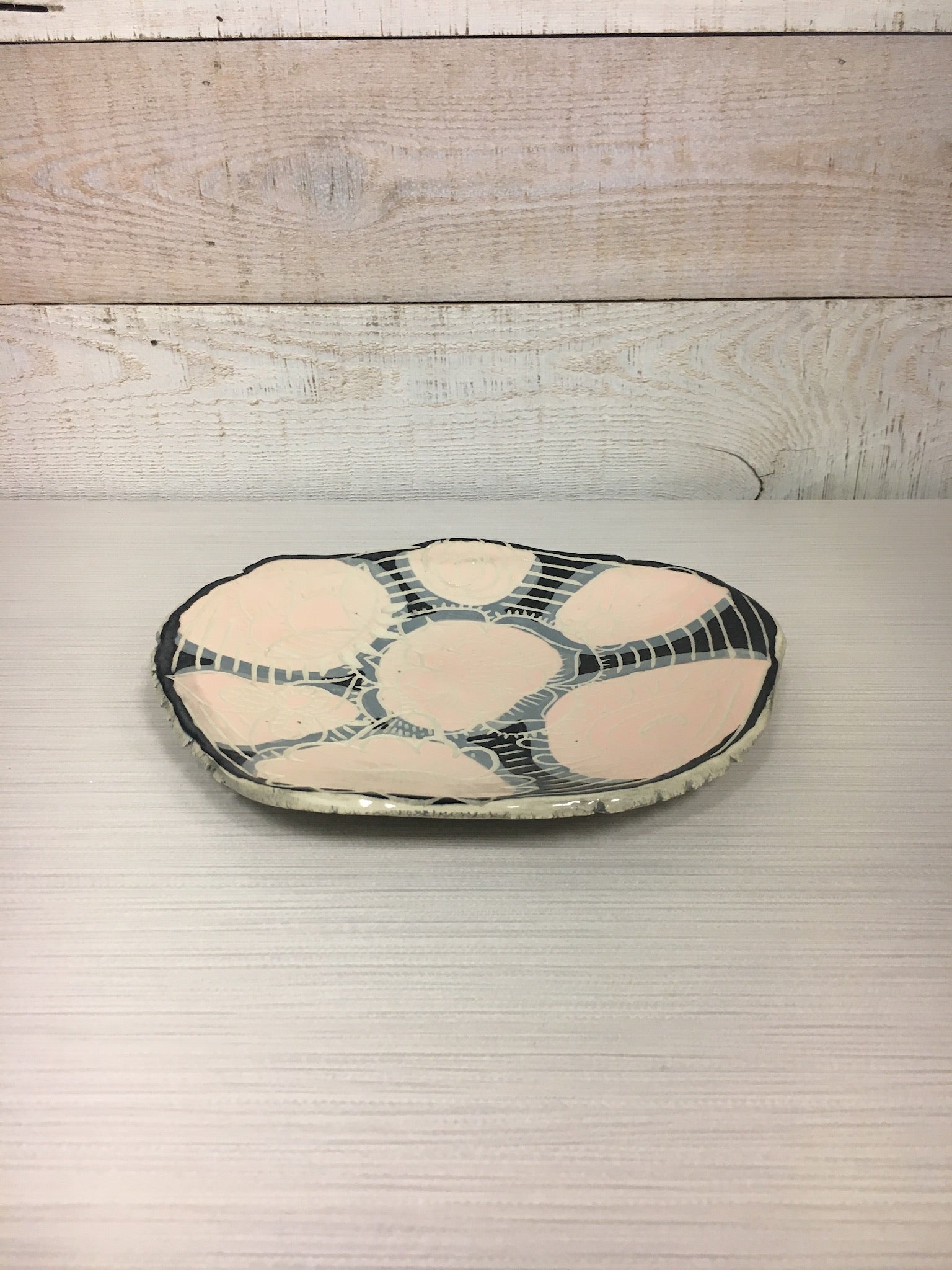 Carved Flower Platter – Brynne Payne Ceramics